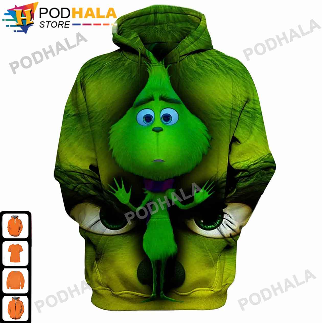 Top 20 Best Grinch Gifts - Christmas Hoodie 3D For The Whole Family In ...