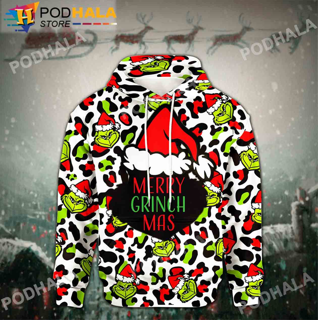 Top 20 Best Grinch Gifts - Christmas Hoodie 3D For The Whole Family In ...