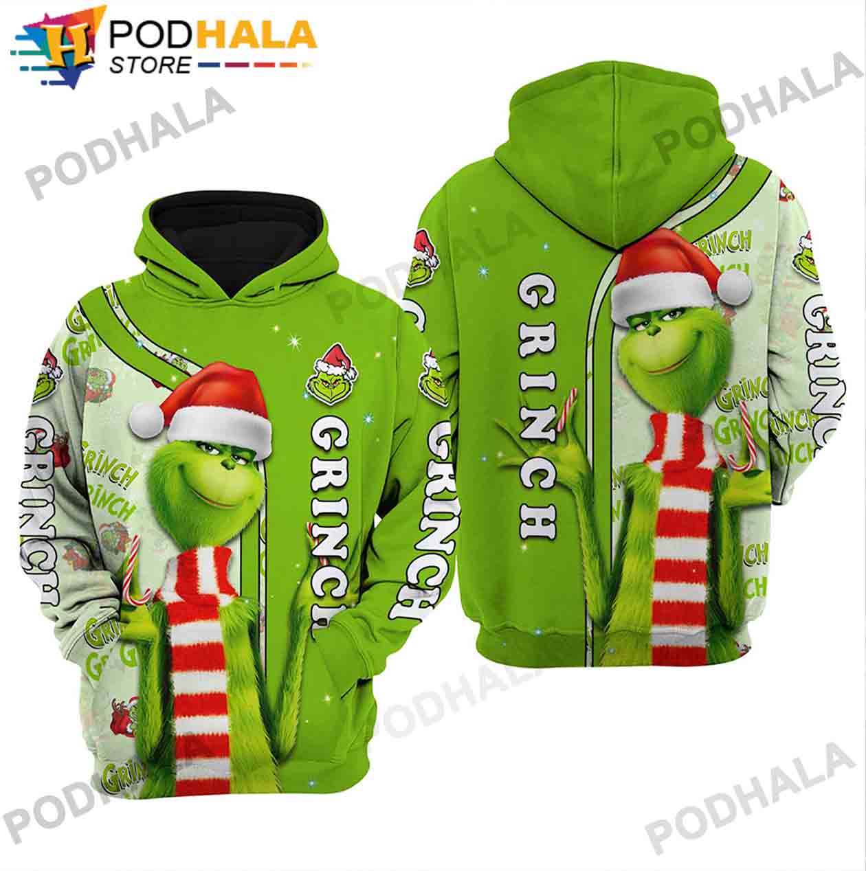 Top 20 Best Grinch Gifts - Christmas Hoodie 3D For The Whole Family In ...